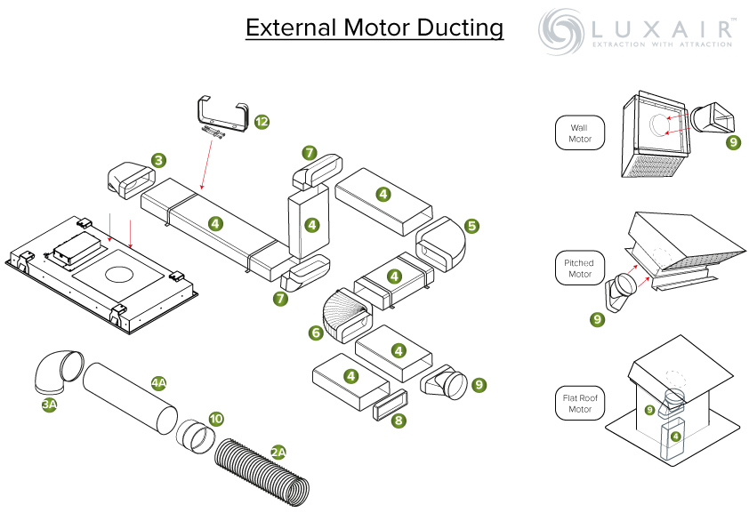 150mm-Ducting-For-Ceiling-Hoods-With-External-Motors